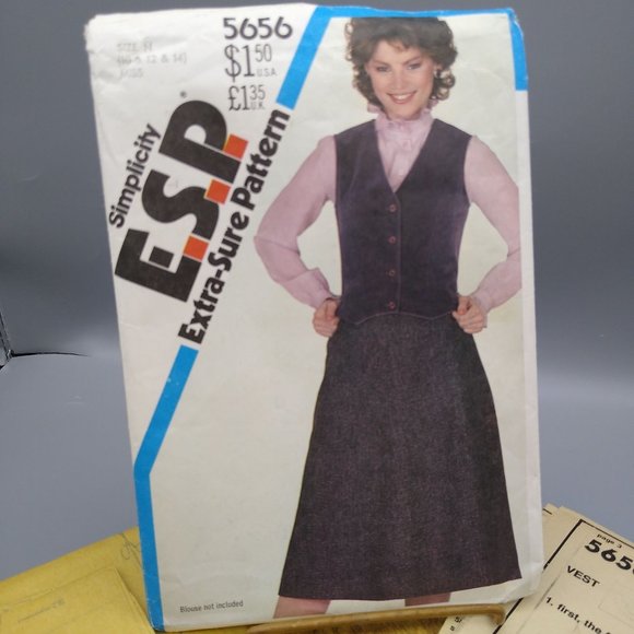 Simplicity | Office | Vintage Sewing Pattern Simplicity 5656 Esp Extra ...